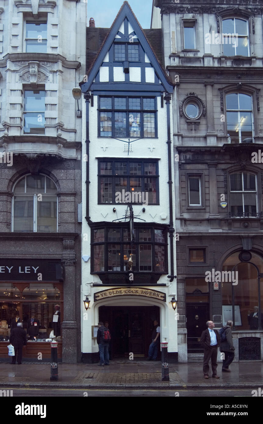 Ye Olde Cock Tavern, London, UK Stock Photo - Alamy