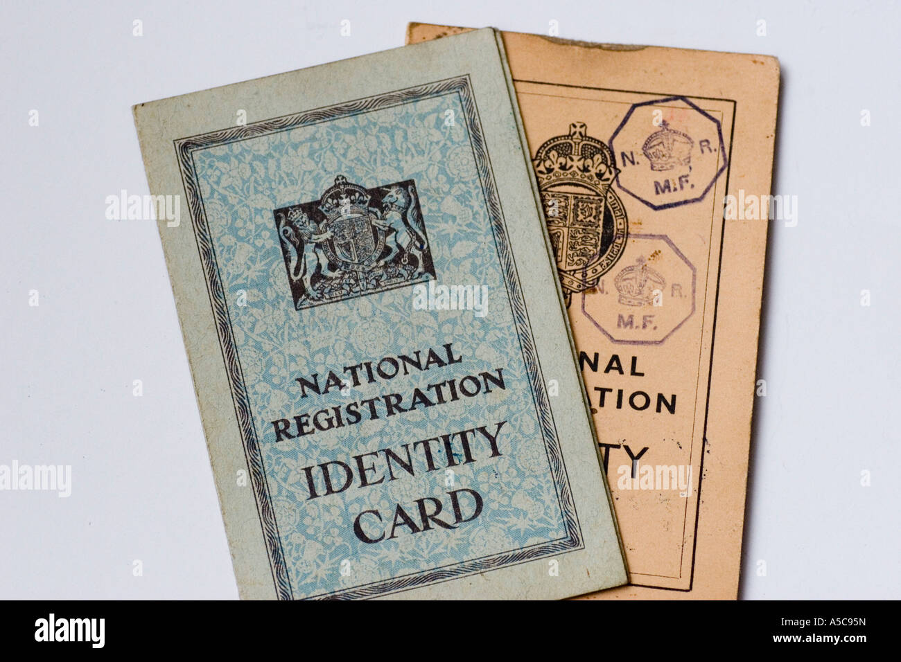 Wartime GB National Registration Identity Cards Stock Photo - Alamy