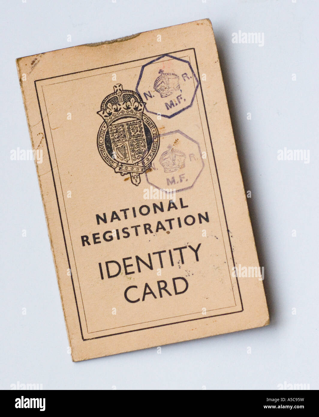 Wartime GB National Registration Identity Cards Stock Photo - Alamy