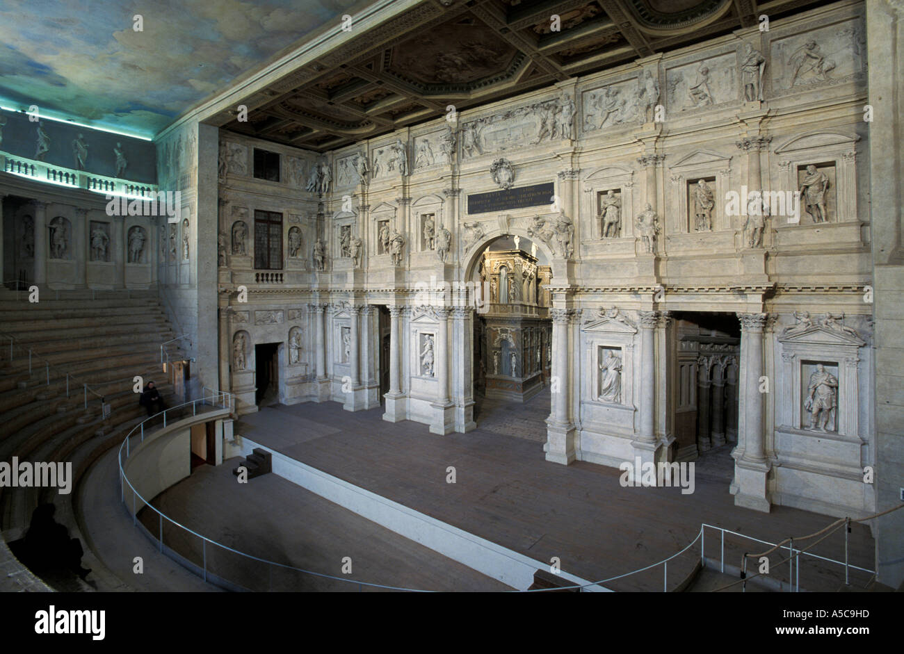 Teatro Olimpico Andrea Palladio work of art Vicenza Veneto Italy Stock ...