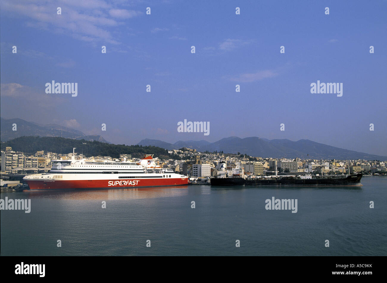 Patras Harbour Greece Stock Photo - Alamy