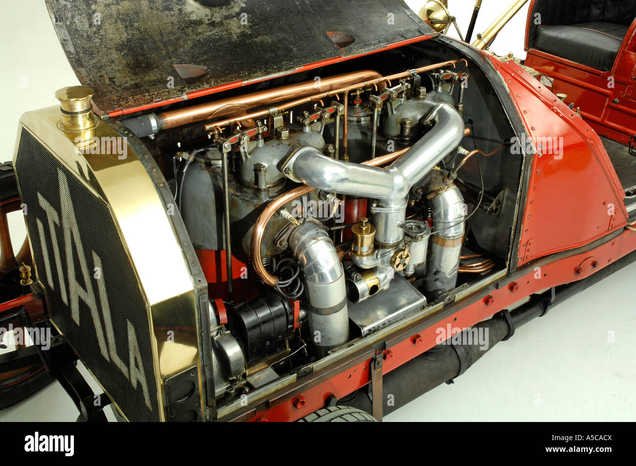 1907 Itala engine Stock Photo - Alamy