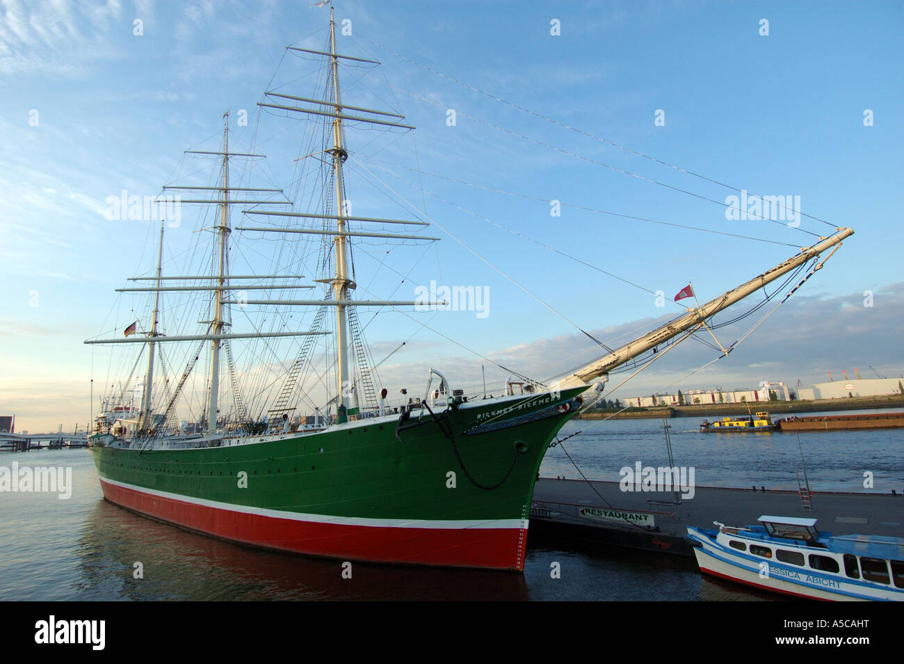 Rickmer rickmers sailing ship Hamburg Germany Stock Photo - Alamy