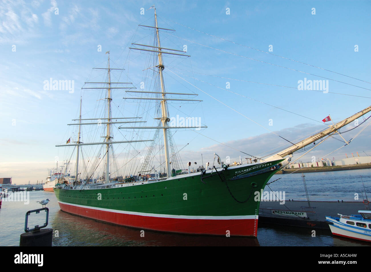 Rickmer rickmers sailing ship Hamburg Germany Stock Photo - Alamy