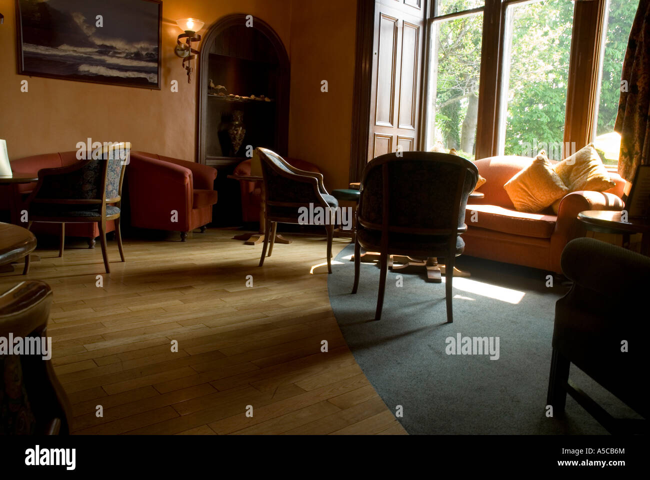 view of the main hall in a hotel Stock Photo - Alamy