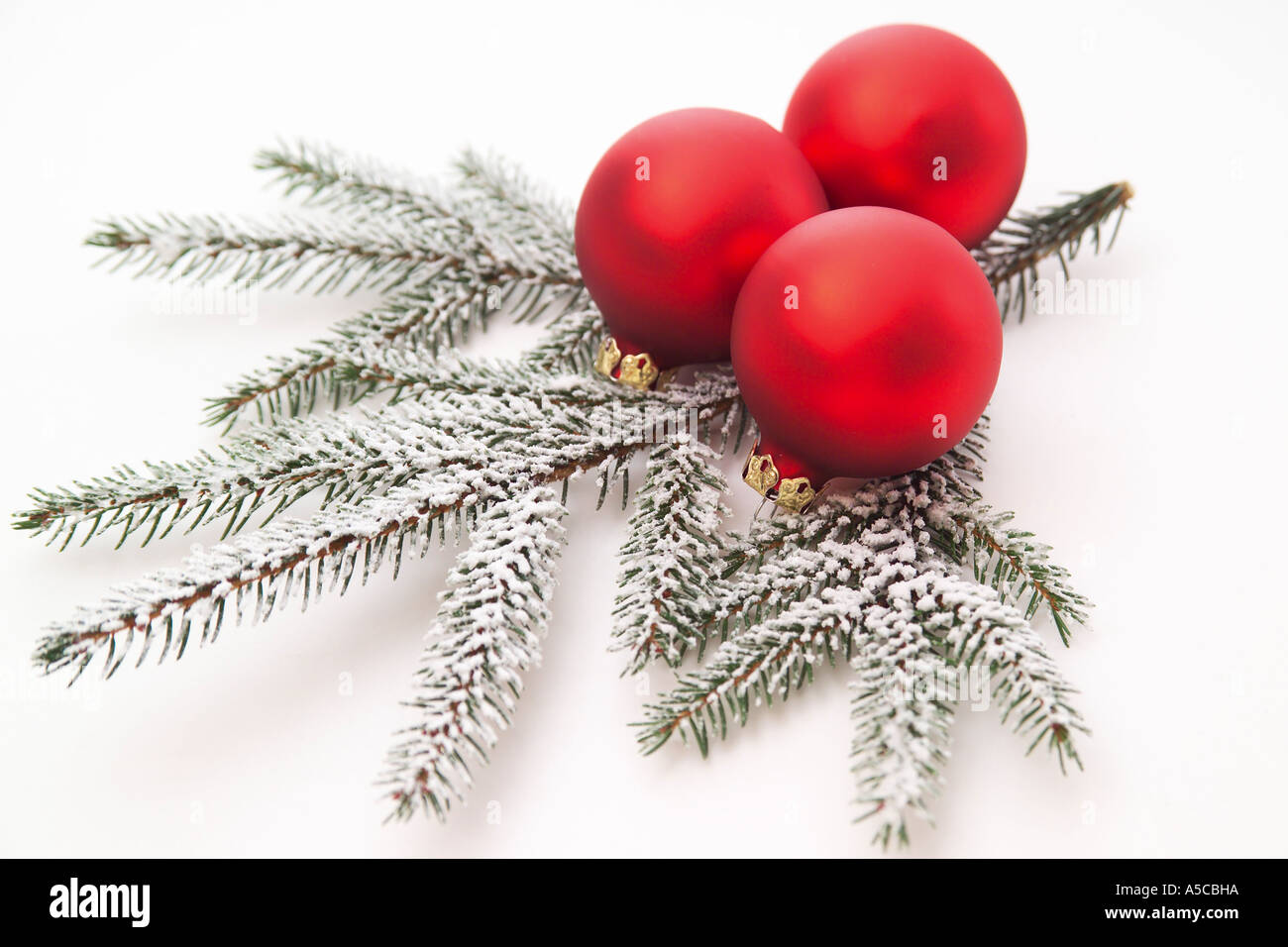 Festive pine tree baubles Cut Out Stock Images & Pictures - Alamy