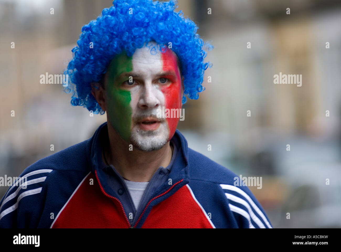Rugby face painted hi-res stock photography and images - Alamy