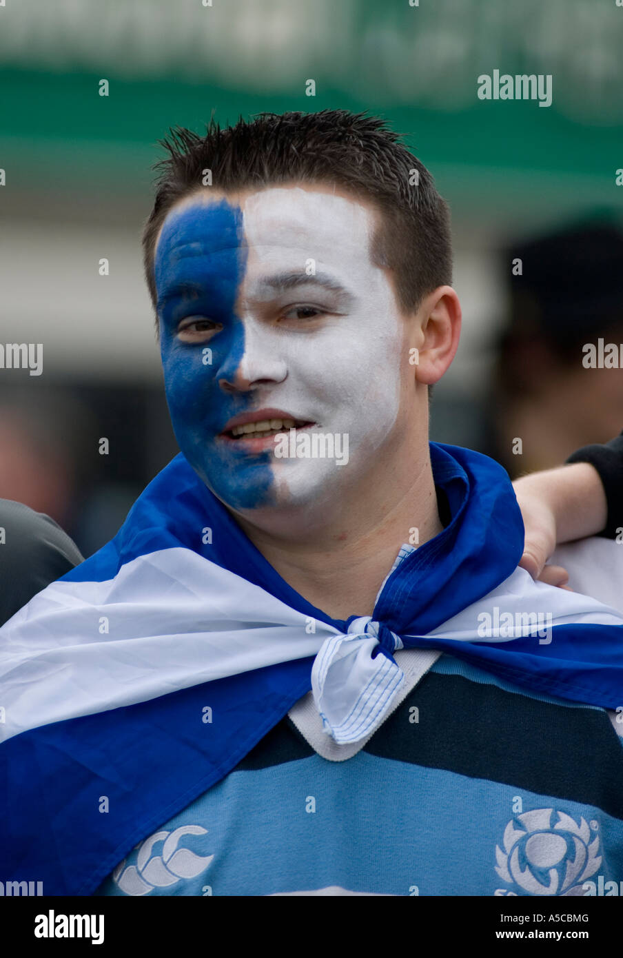 Fans and supporters for the rugby match between Scotland and Italy ...