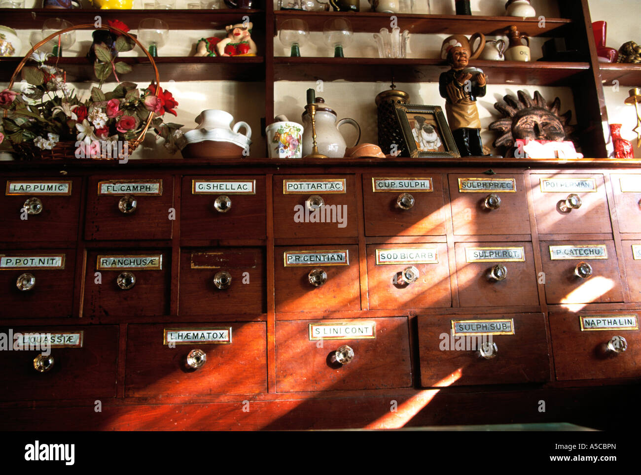 Old chemist shop interior hi-res stock photography and images - Alamy
