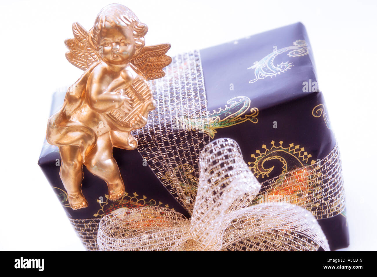 Christmas present, close-up Stock Photo - Alamy