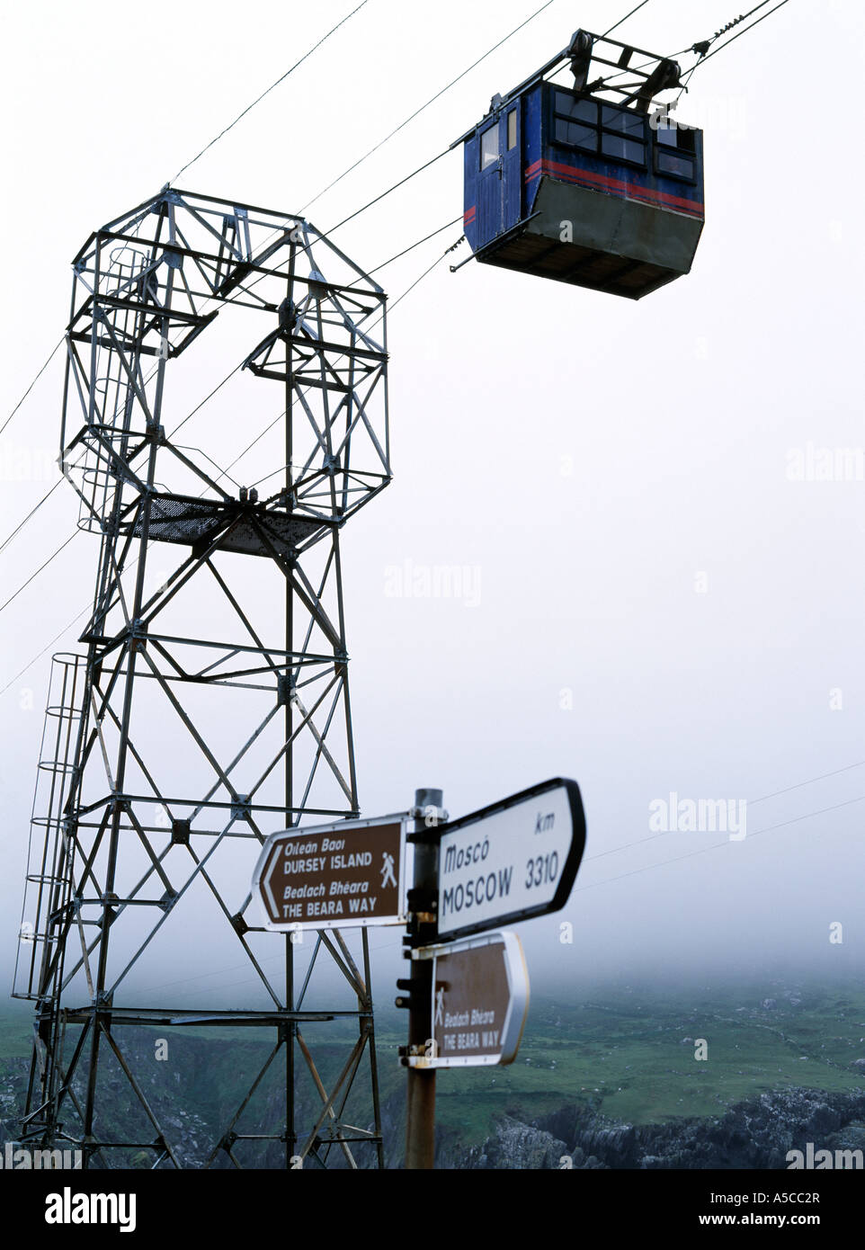 cable car crossing over the atlantic sea Stock Photo - Alamy