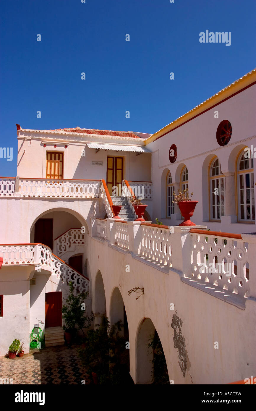 panormitis monastery simy dodecanese islands greece Stock Photo - Alamy