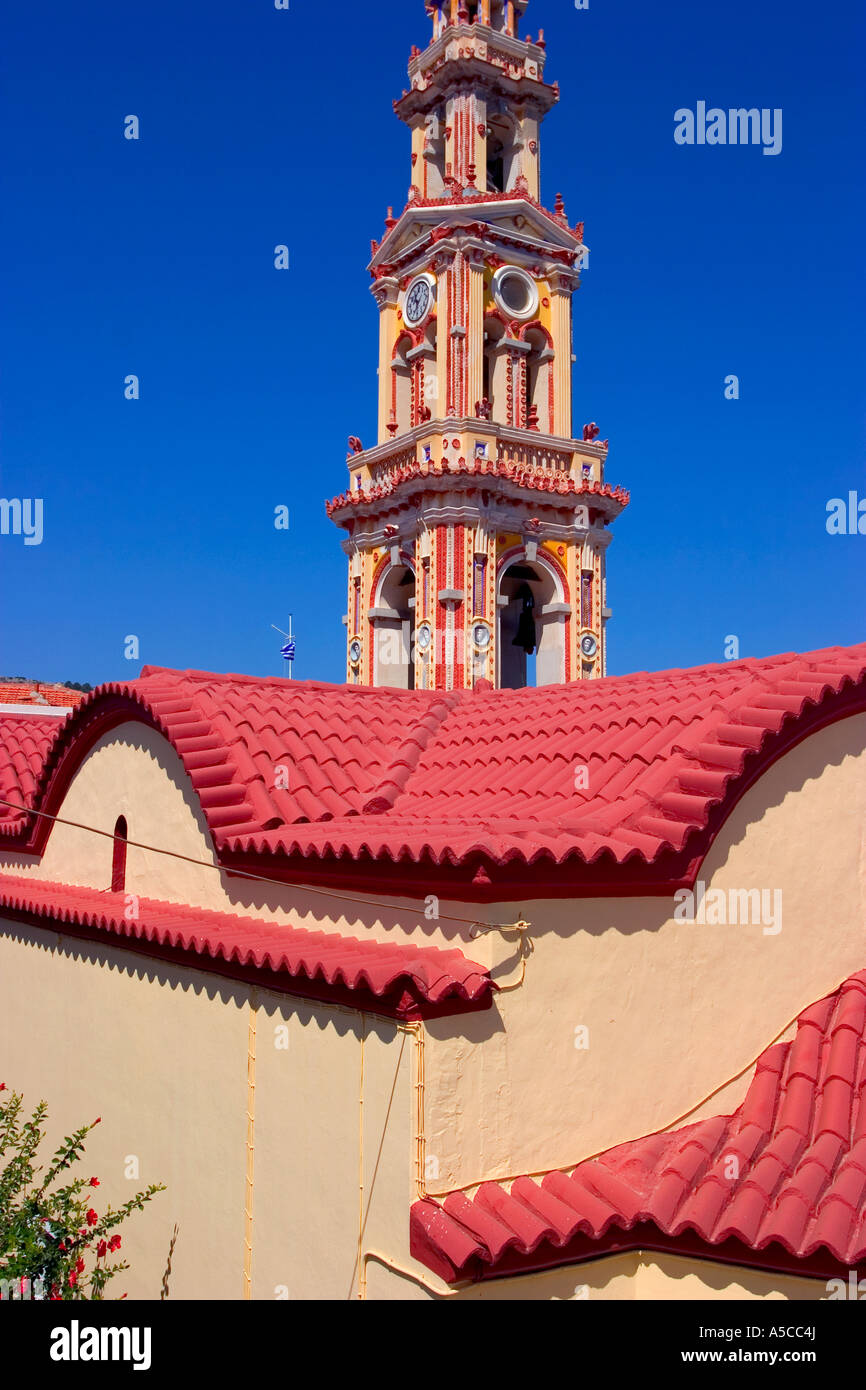 panormitis monastery simy dodecanese islands greece Stock Photo - Alamy