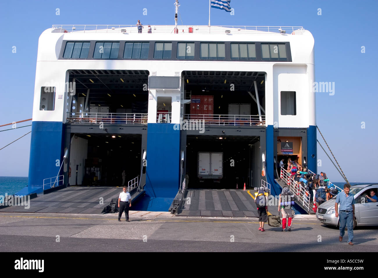 back of ferry boat Stock Photo - Alamy