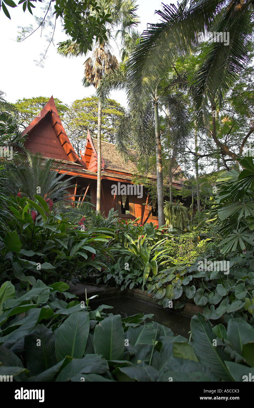 Lush tropical garden surrounds former silk magnate Jim Thompson House ...