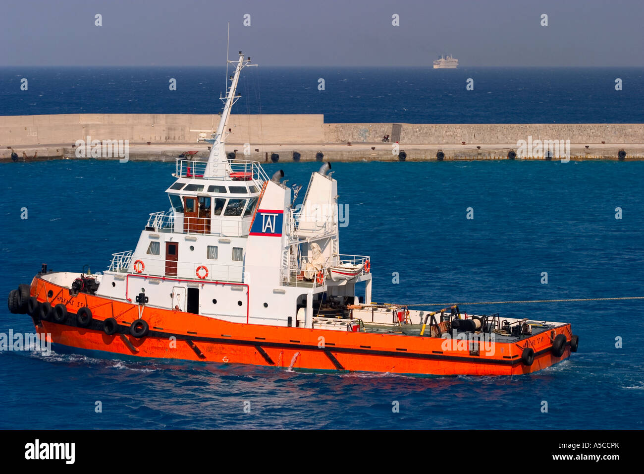 SNSM safety boat in greece Stock Photo - Alamy