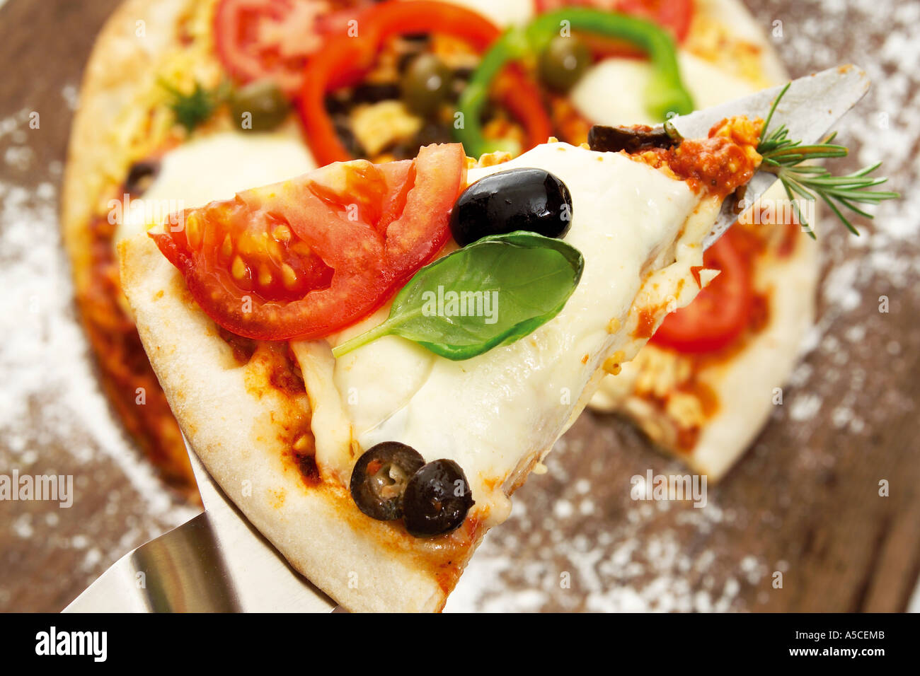 Italian pizza close up blurred hi-res stock photography and images - Alamy
