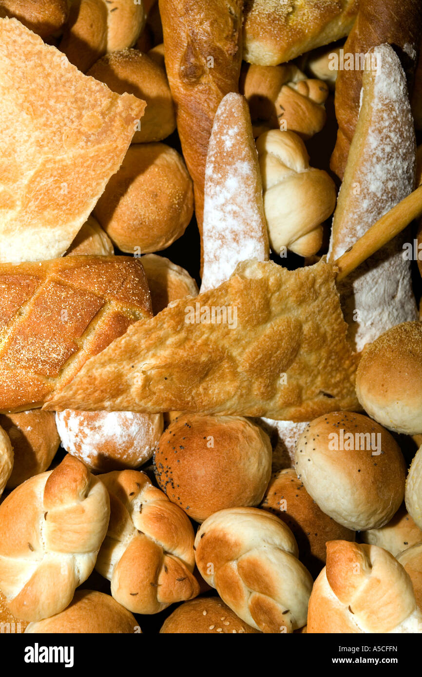 Bread mixed types Stock Photo - Alamy