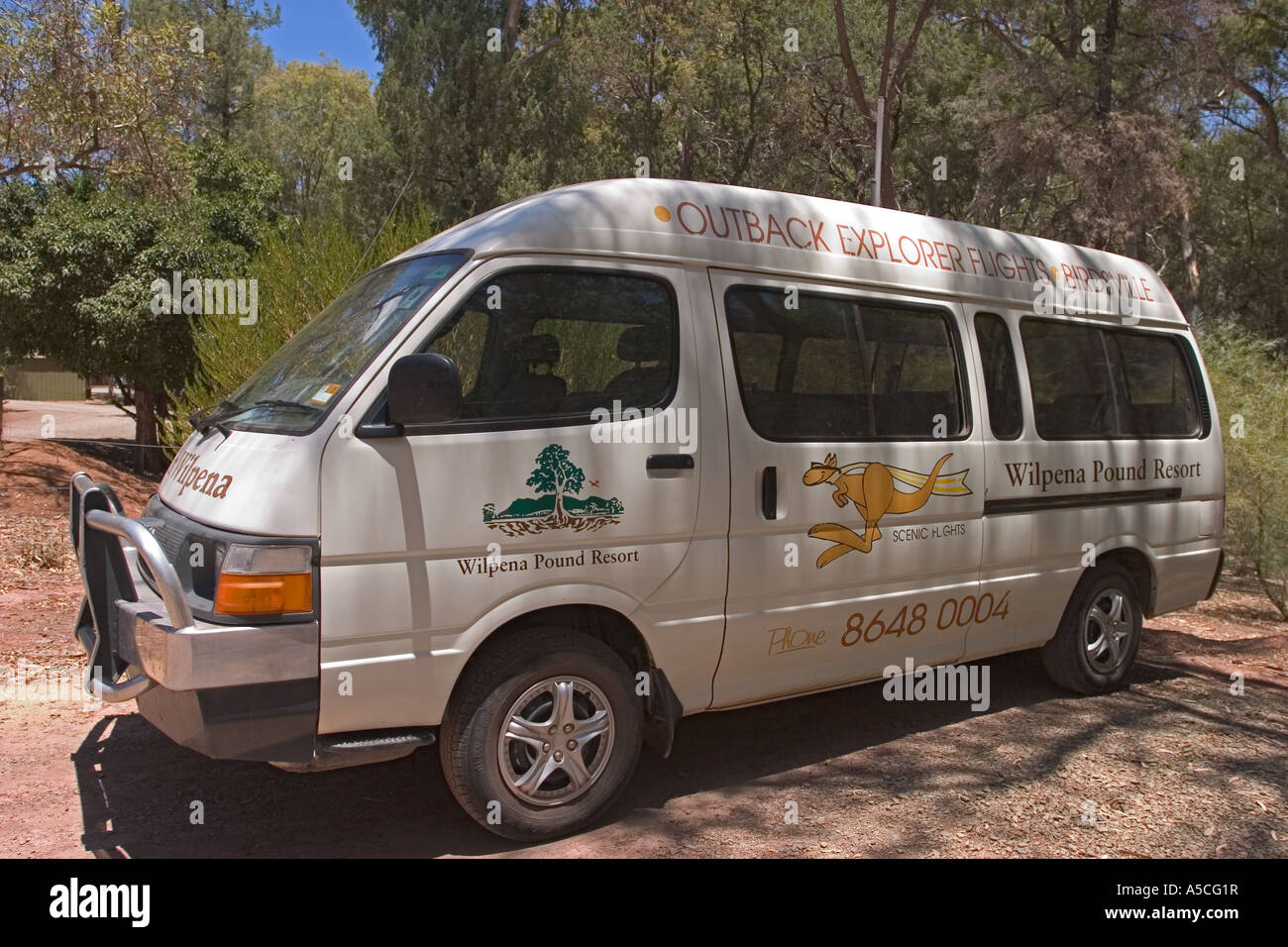 australian van in outback Stock Photo - Alamy