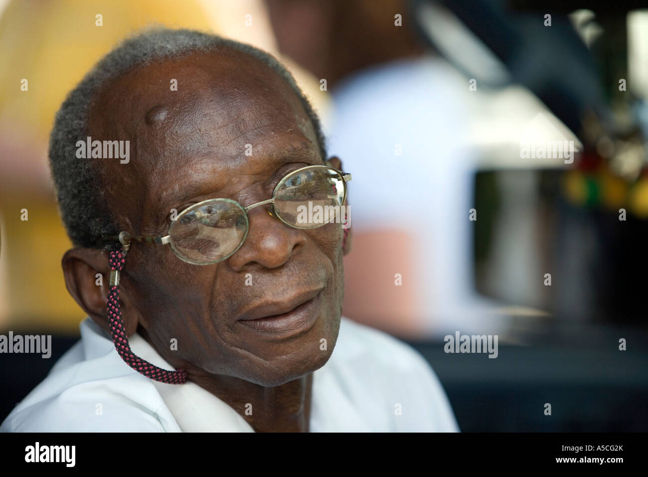 Jamaica tour guide taxi driver portrait Stock Photo - Alamy