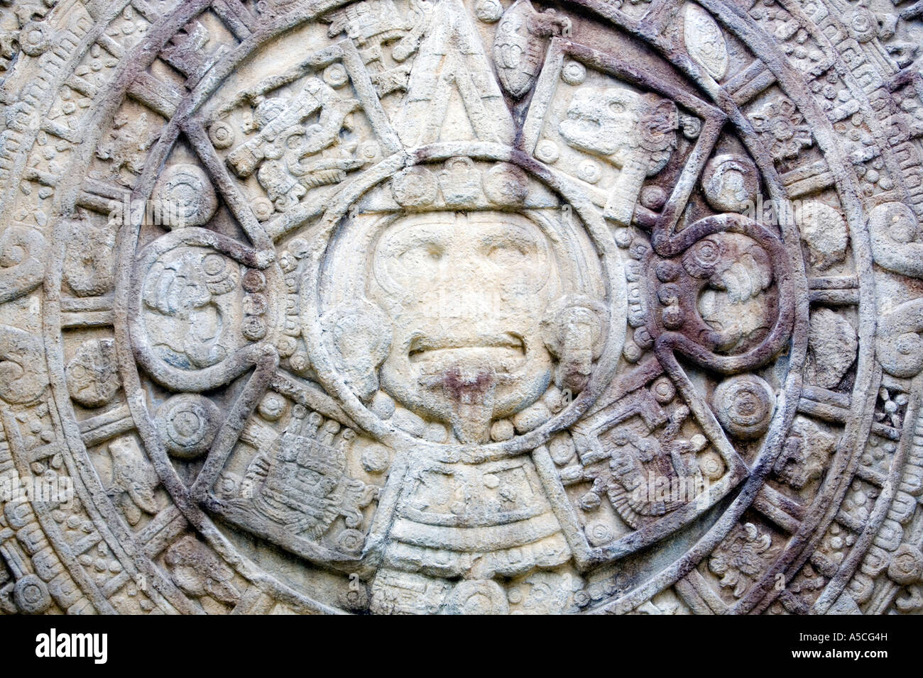 Maya rock carving Stock Photo - Alamy