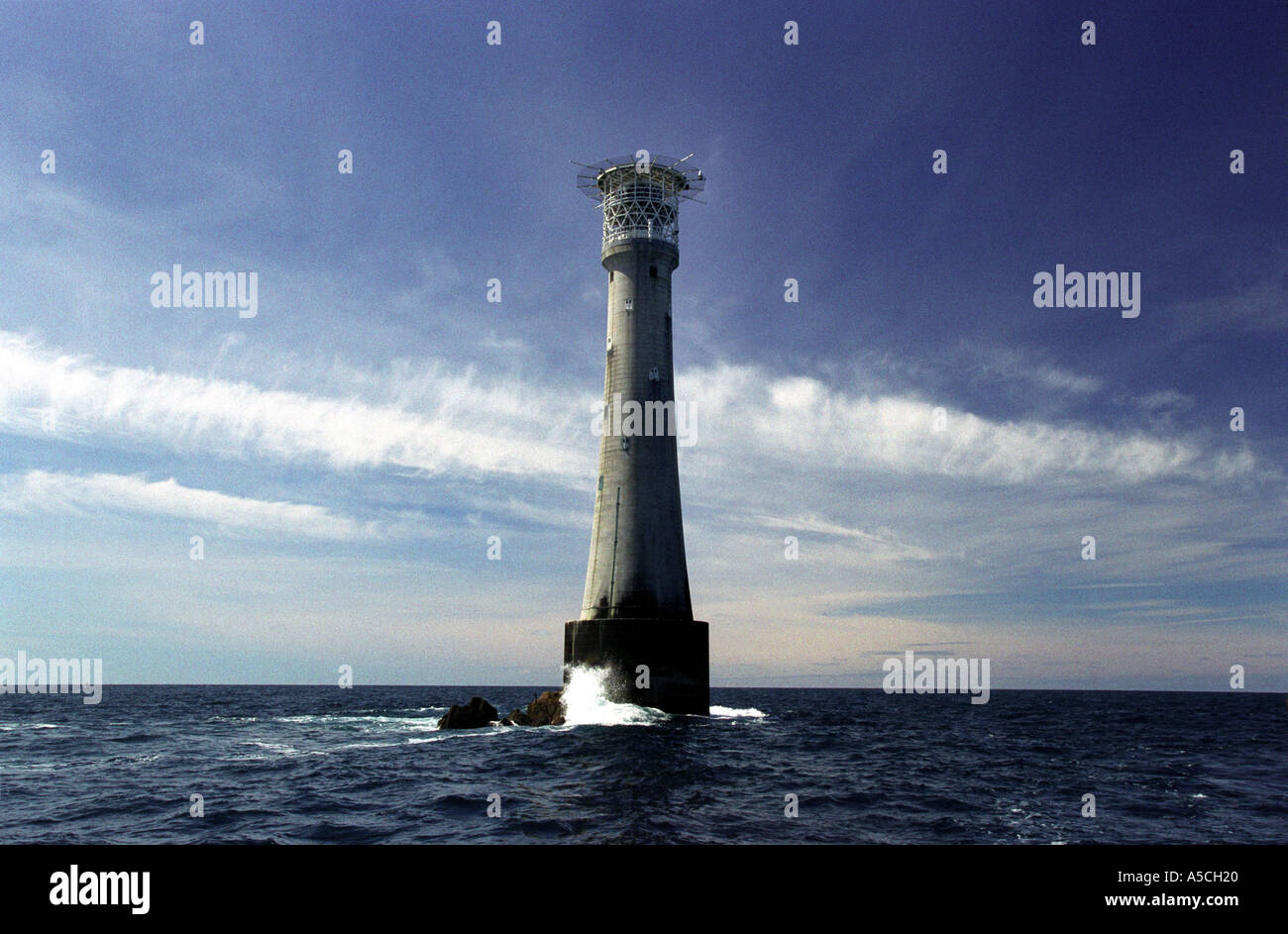 Bishop rock lighthouse isles of scilly hi-res stock photography and ...