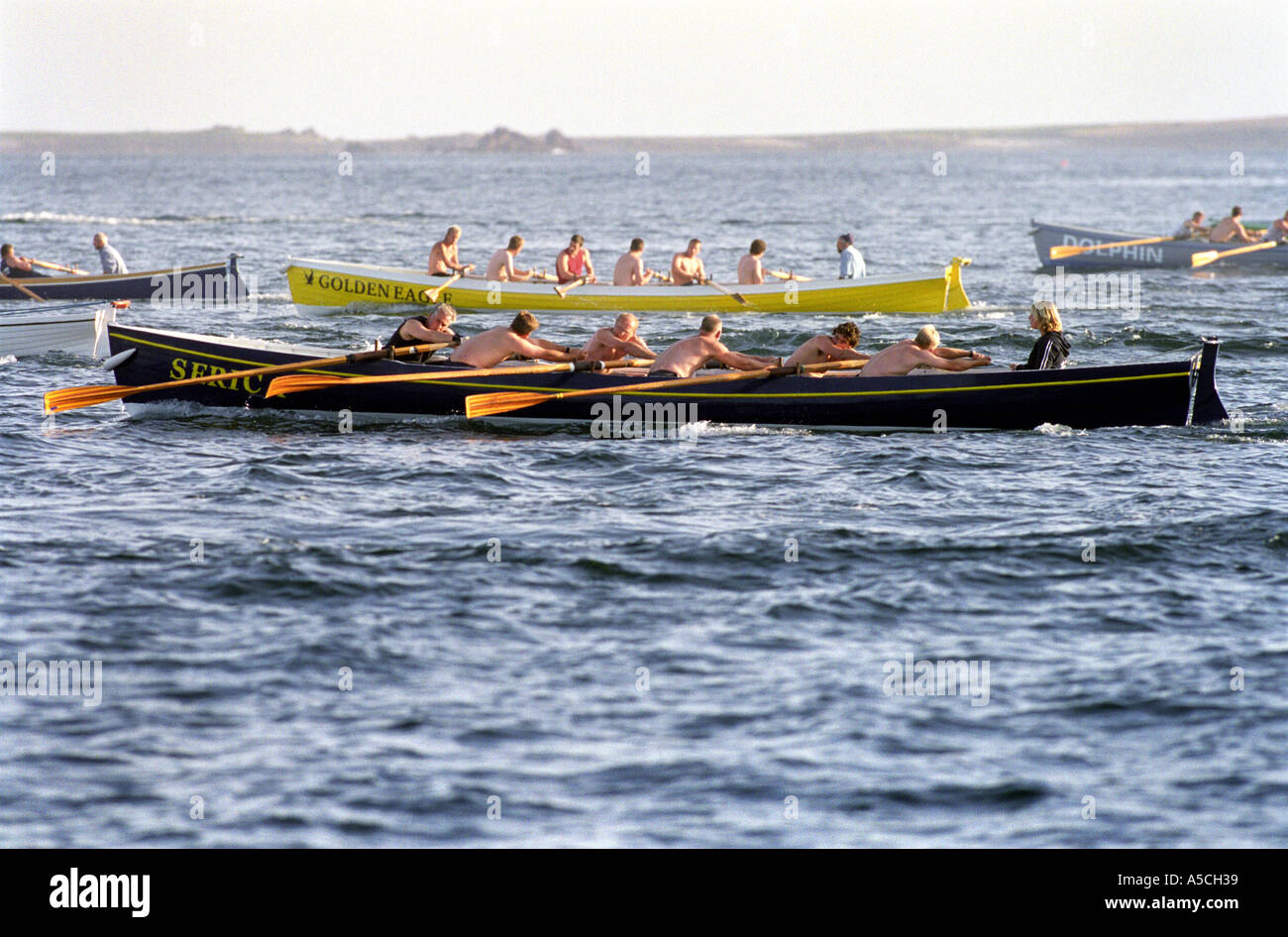 Gig race scilly hi-res stock photography and images - Alamy