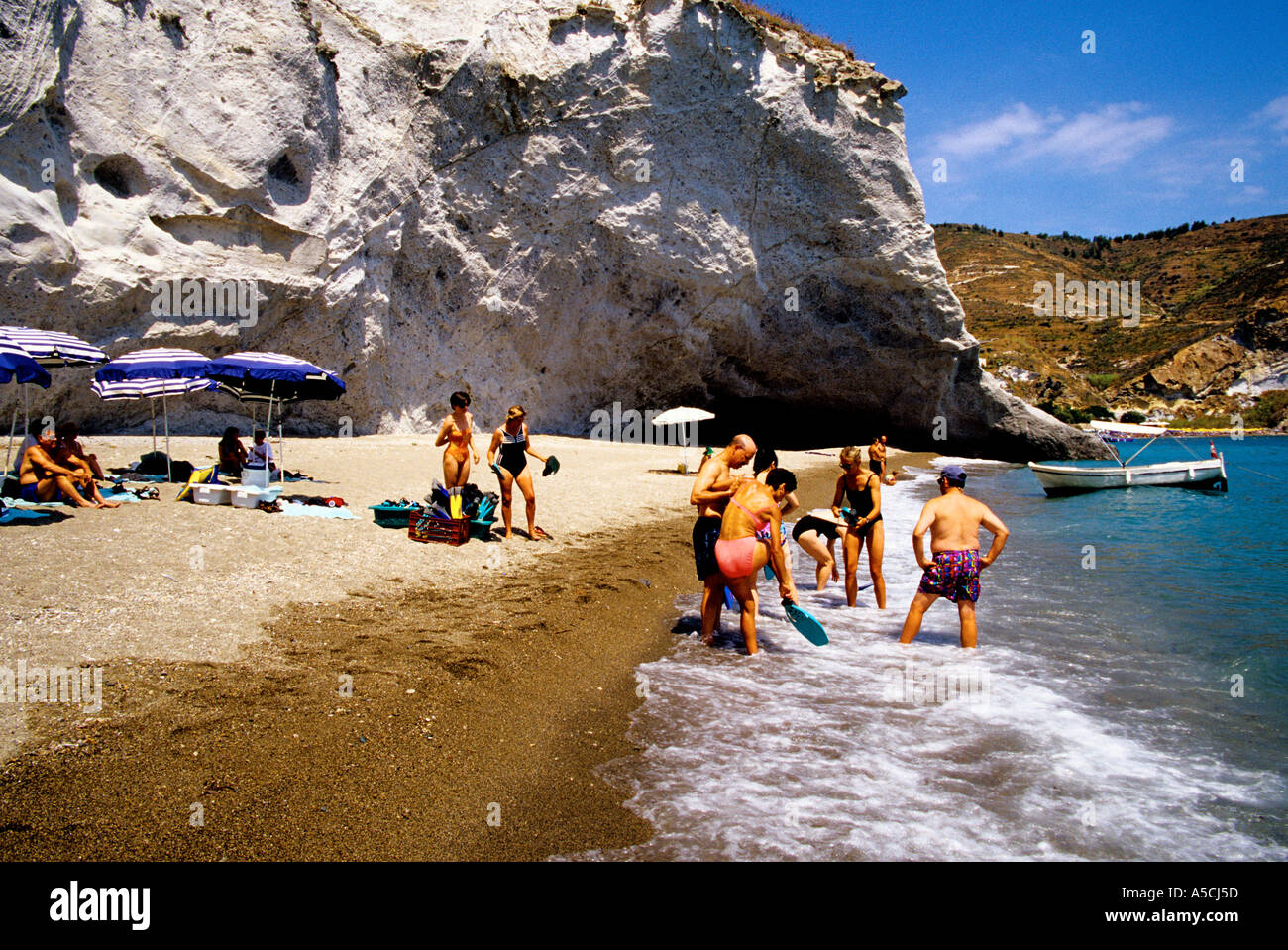 Ponza Italy secluded beach Stock Photo - Alamy