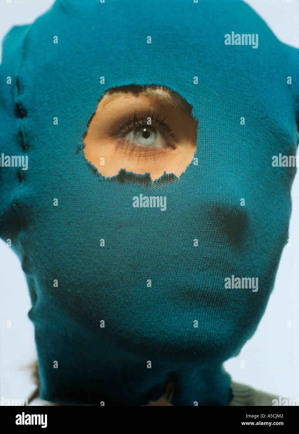 Masked woman, portrait Stock Photo - Alamy