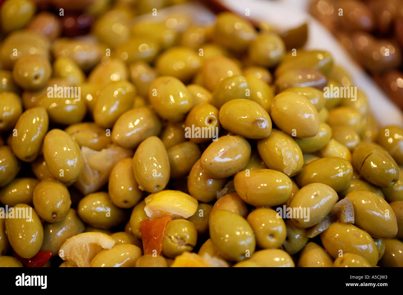 Fresh green olives Stock Photo - Alamy