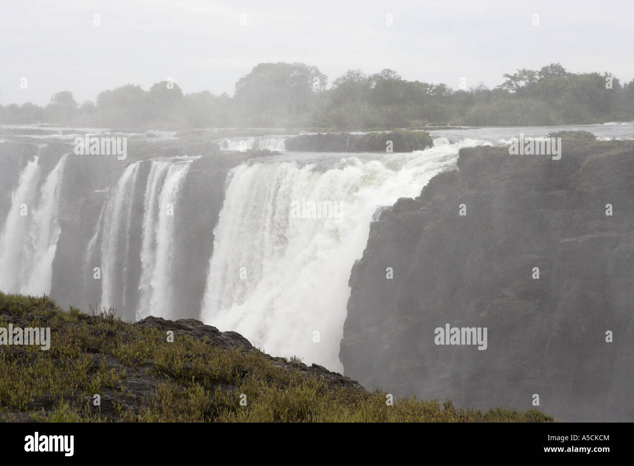 Heavy Rain over Victoria Falls, Zimbabwe Stock Photo - Alamy