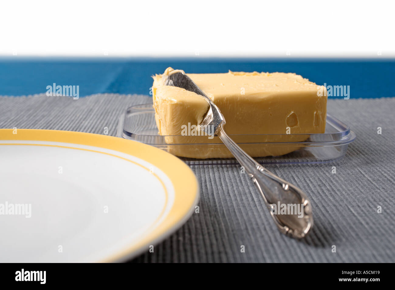 Butter and plate hi-res stock photography and images - Alamy