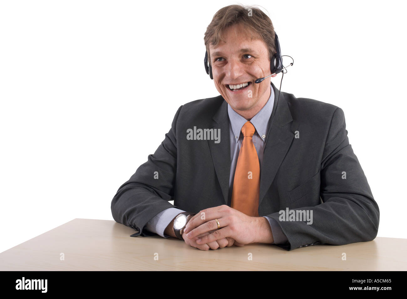 Call Center Agent Stock Photo - Alamy