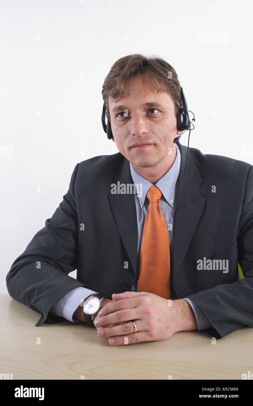 Call Center Agent Stock Photo - Alamy