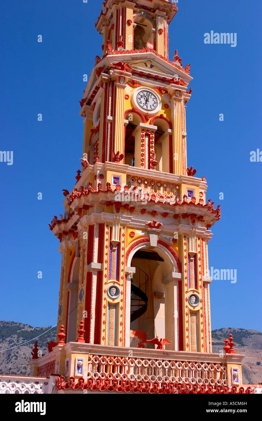 panormitis monastery simy dodecanese islands greece Stock Photo - Alamy