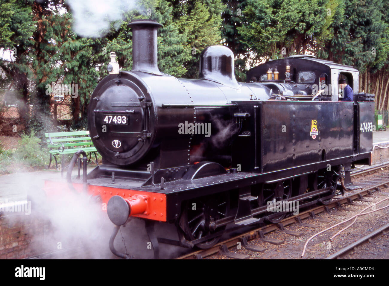 Ex Midland Railway 3F class tank engine Jinty at Alresford Mid Hants ...