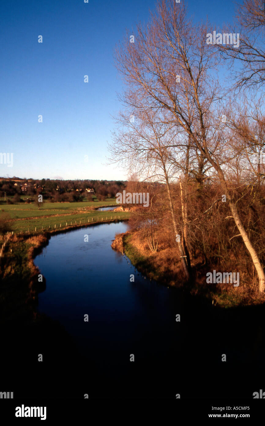 River Itchen at Hockley viaduct near Winchester Hampshire England Stock ...