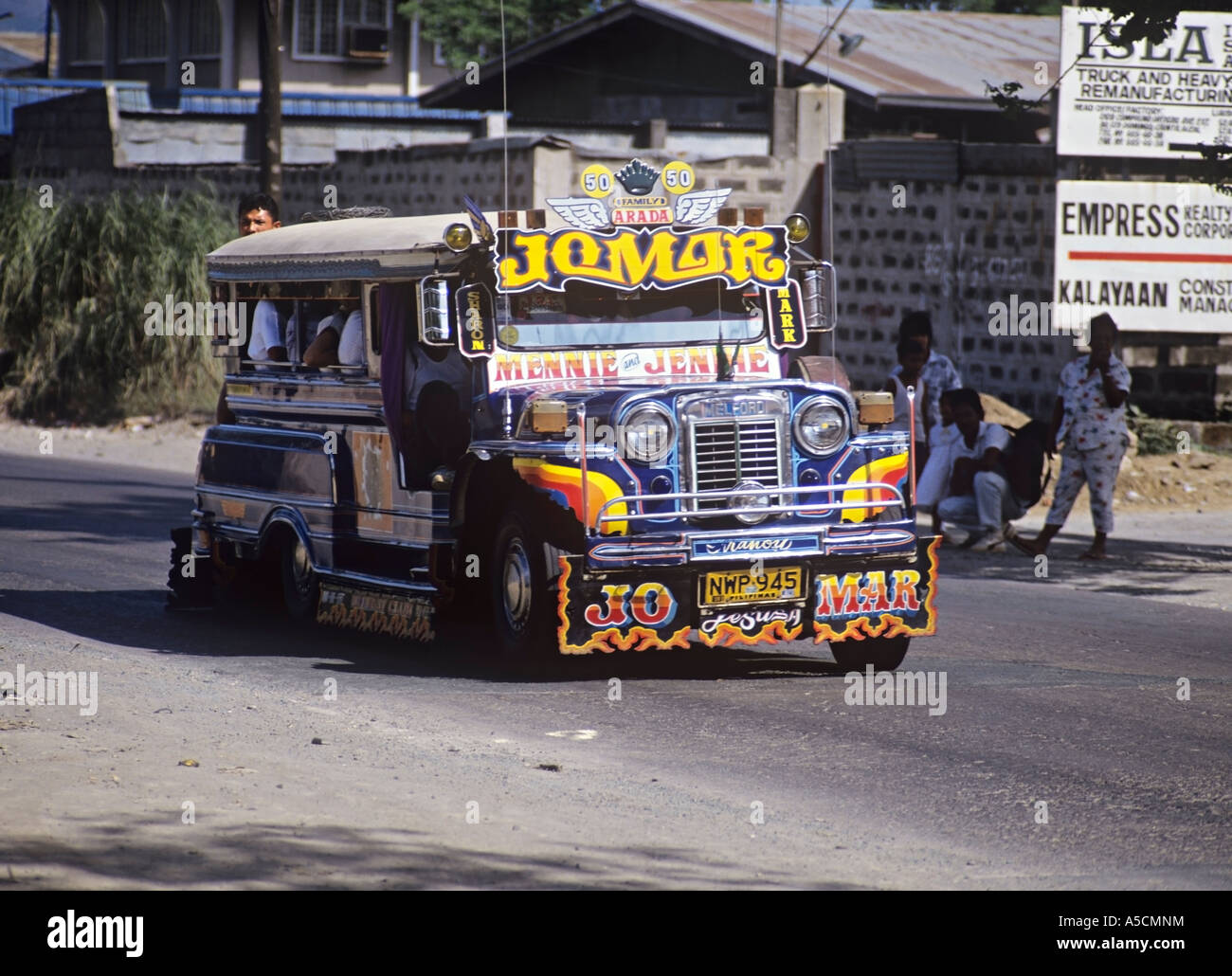 Filipinos in jeepney hi-res stock photography and images - Alamy