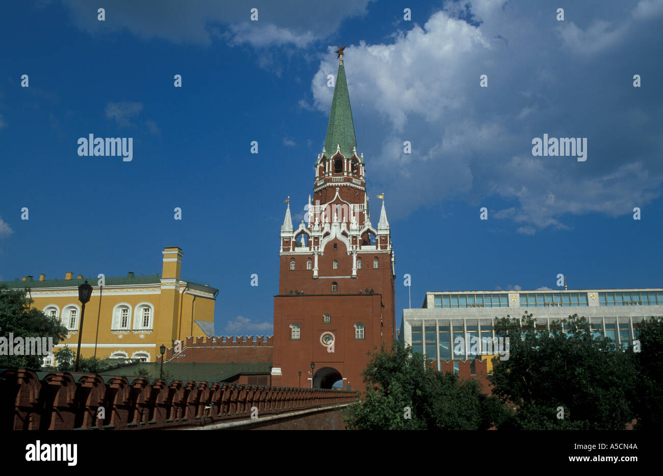 Trinity Gate Tower at the Kremlin in Moscow Russia Stock Photo - Alamy