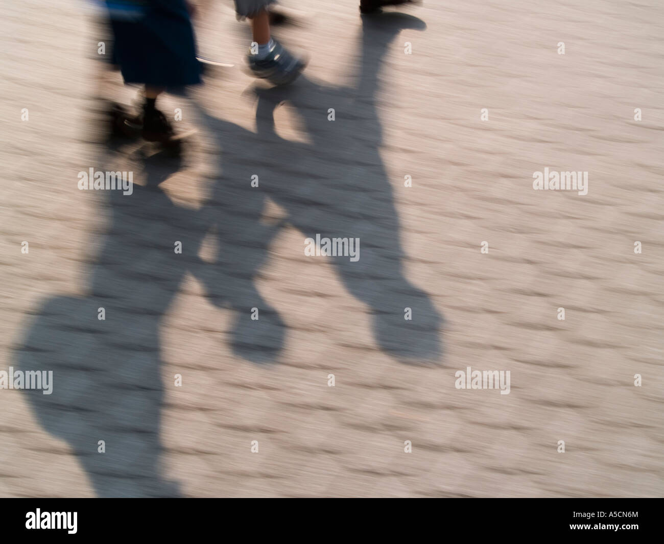 Shadows of people exercising Stock Photo - Alamy