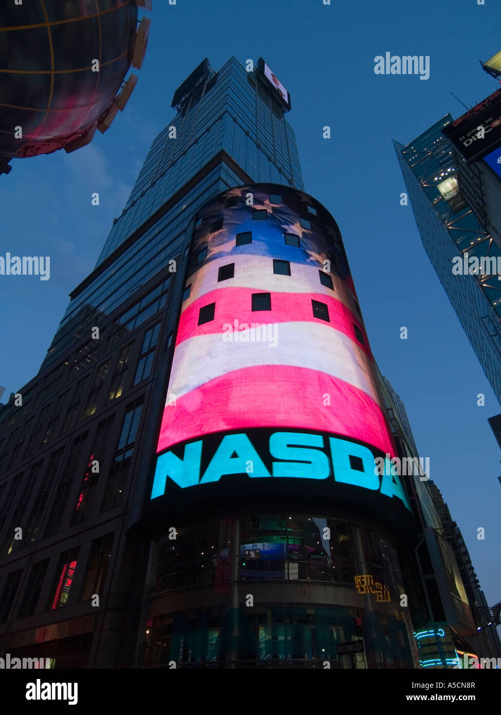 Times square neon signs at twilight Stock Photo - Alamy Times square neon signs at twilight Stock Photo - Alamy