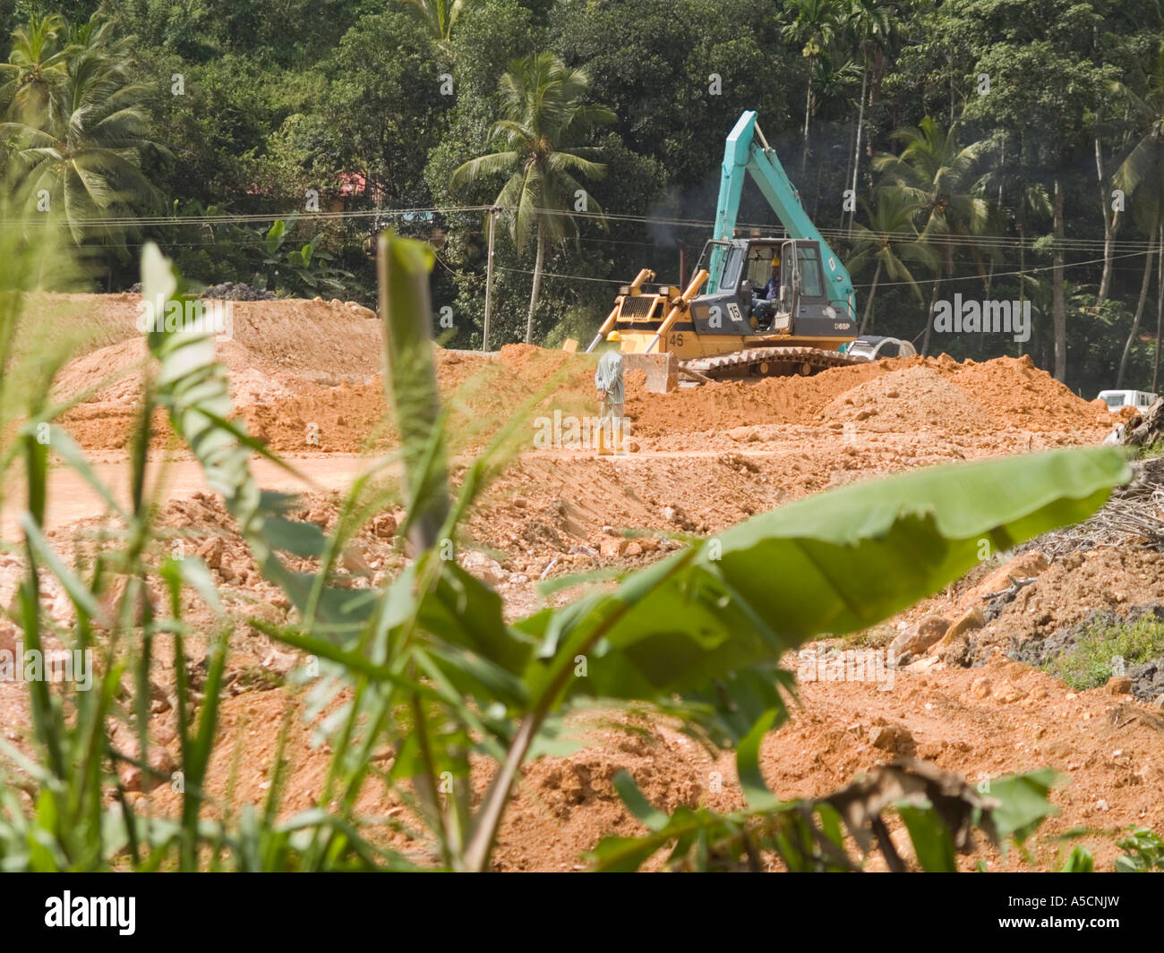 Building a new national highway Stock Photo - Alamy
