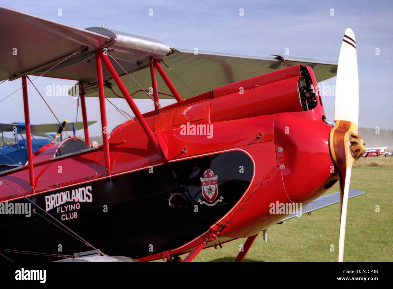 Beautifully restored De Havilland Gipsy Moth aircraft Stock Photo - Alamy