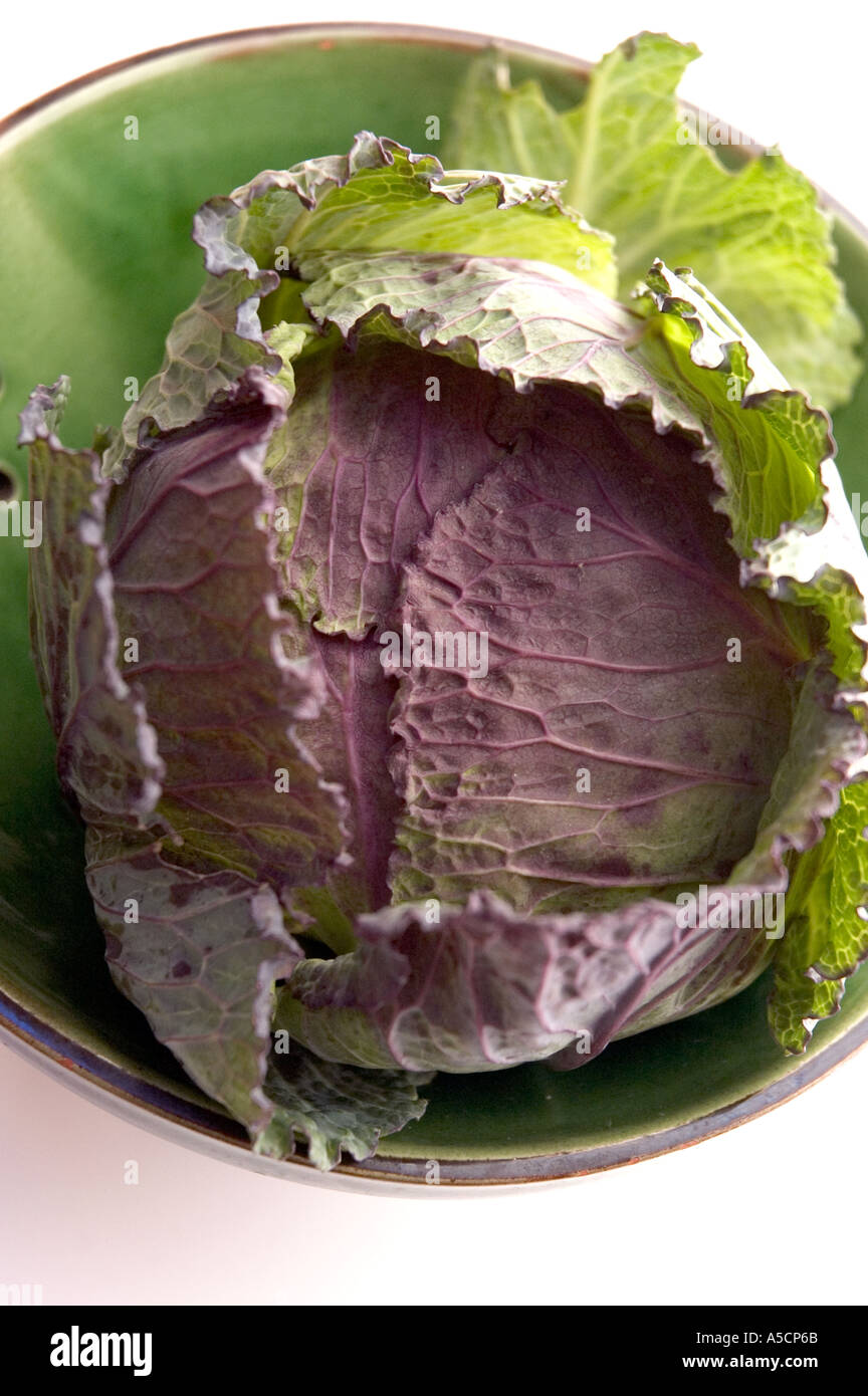 Organic cabbage head Stock Photo - Alamy