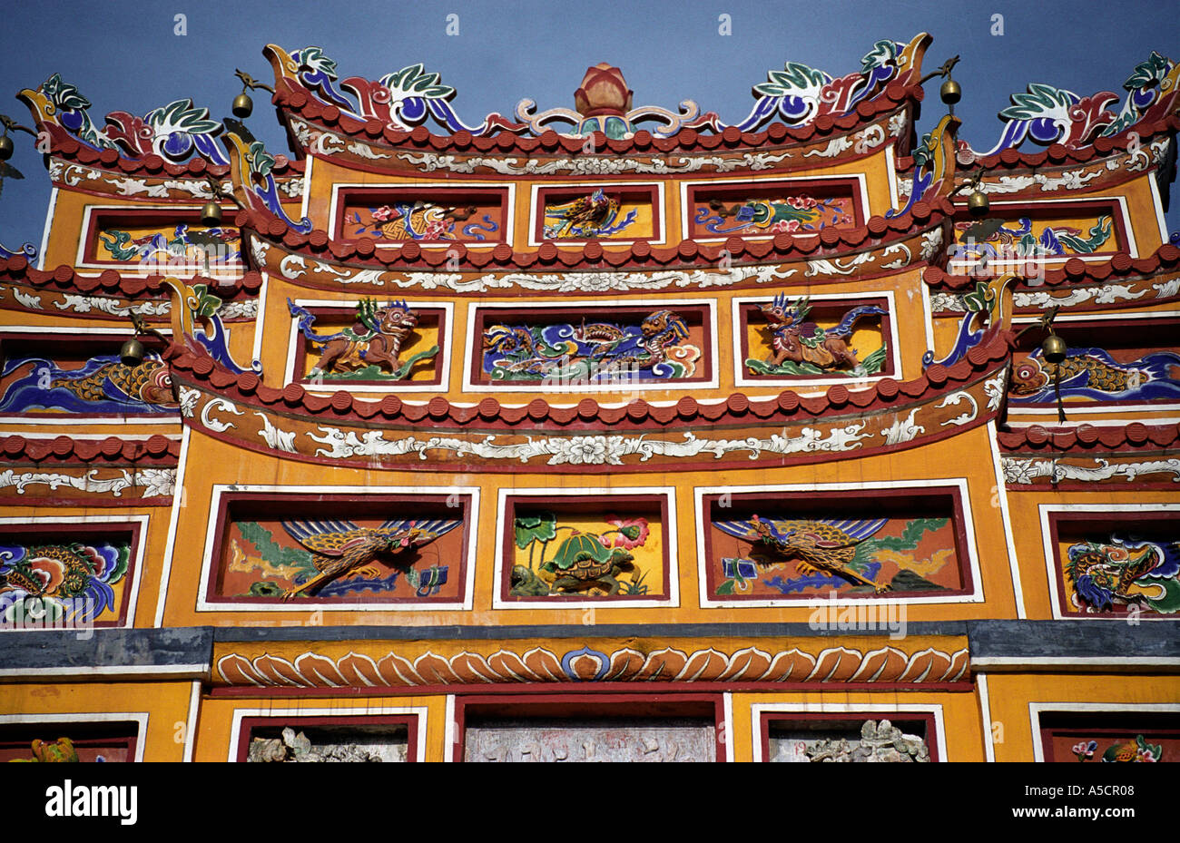 Ornate gateway in The Citadel Hue Vietnam Stock Photo - Alamy