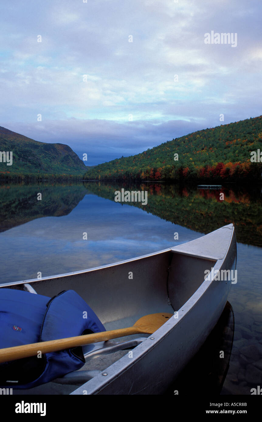 Baxter State Park ME Canoeing on lower South Branch Pond Fall foliage ...