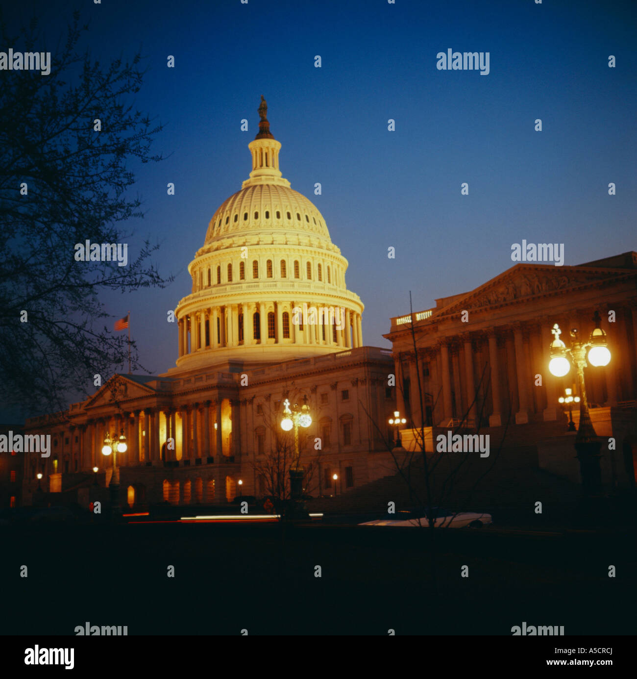 The Capitol Building at dusk, Washington DC USA Stock Photo - Alamy