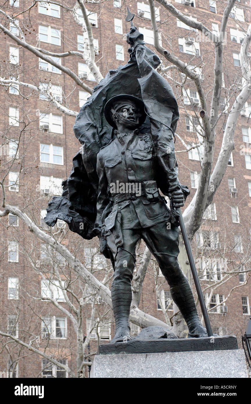 The Abingdon Square Doughboy statue in Greenwich Village Stock Photo ...