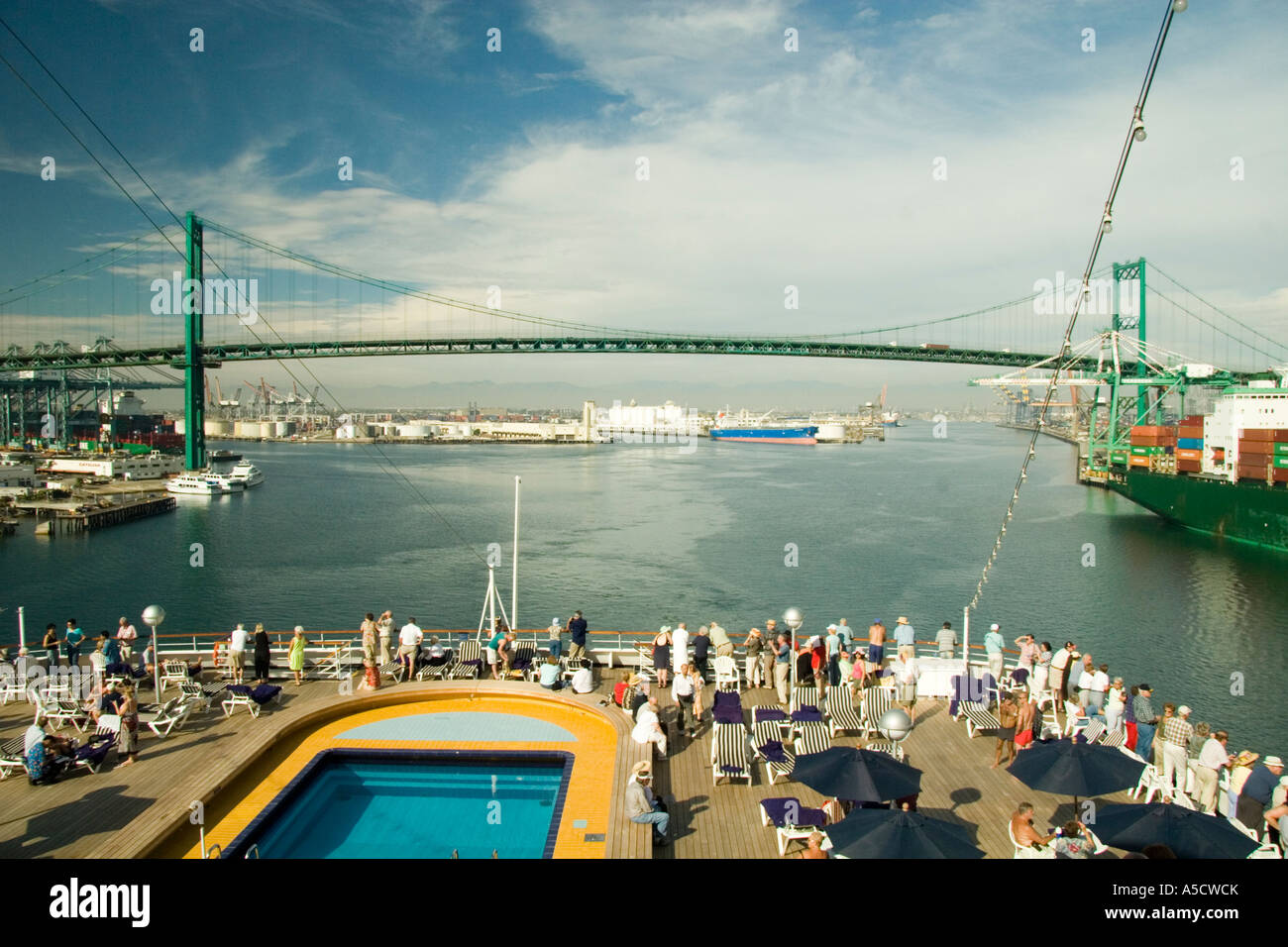 Scenic views in the port of San Pedro California Stock Photo - Alamy