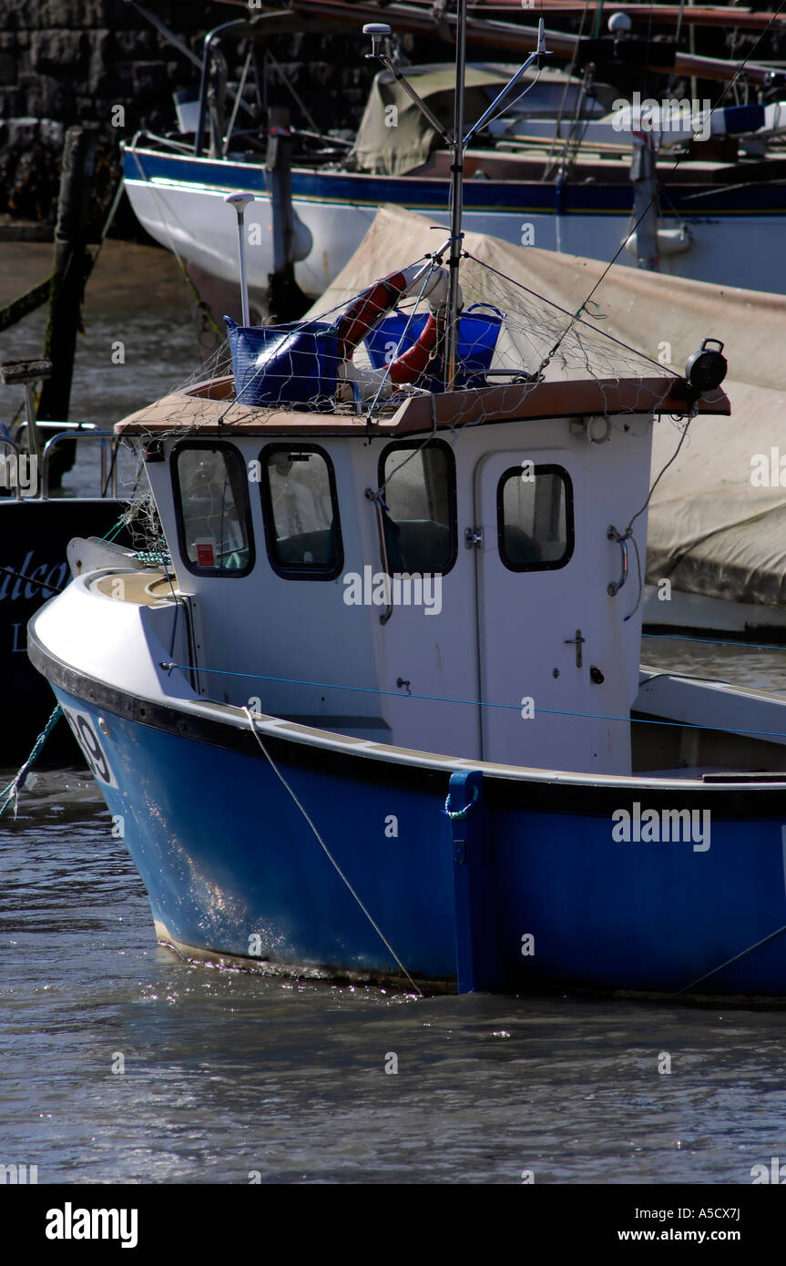 Cornish fishing boats and equipment UK Stock Photo - Alamy